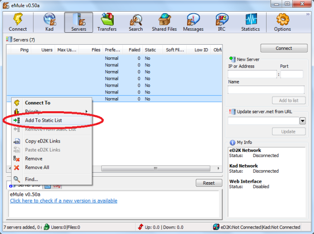 How to Connect to the ED2K and Kad Networks (eMule)