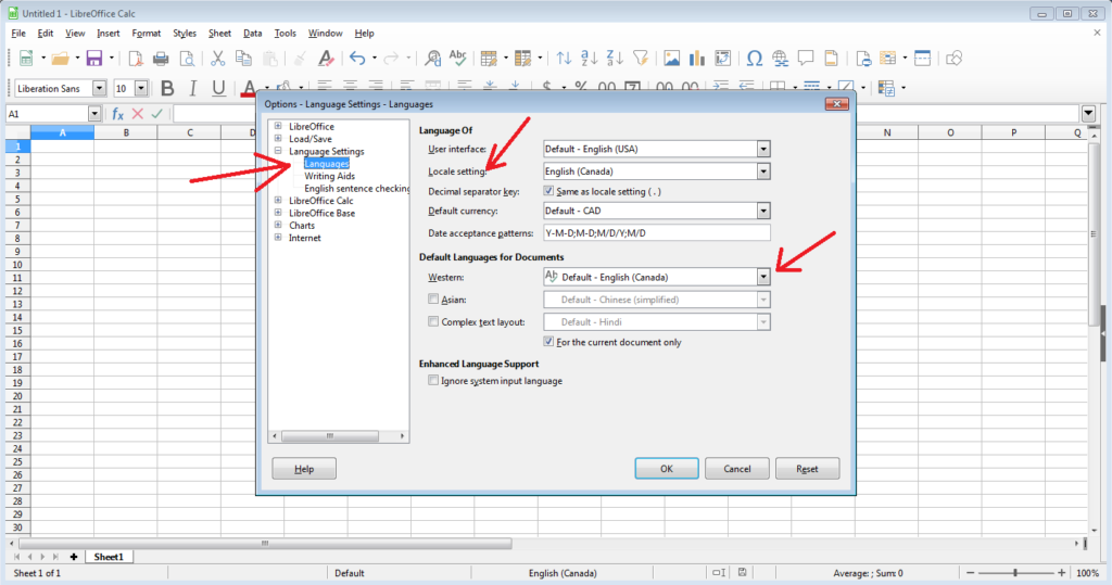 Guide Libreoffice Calc Part 1 Initial Configuration Freezenet Ca