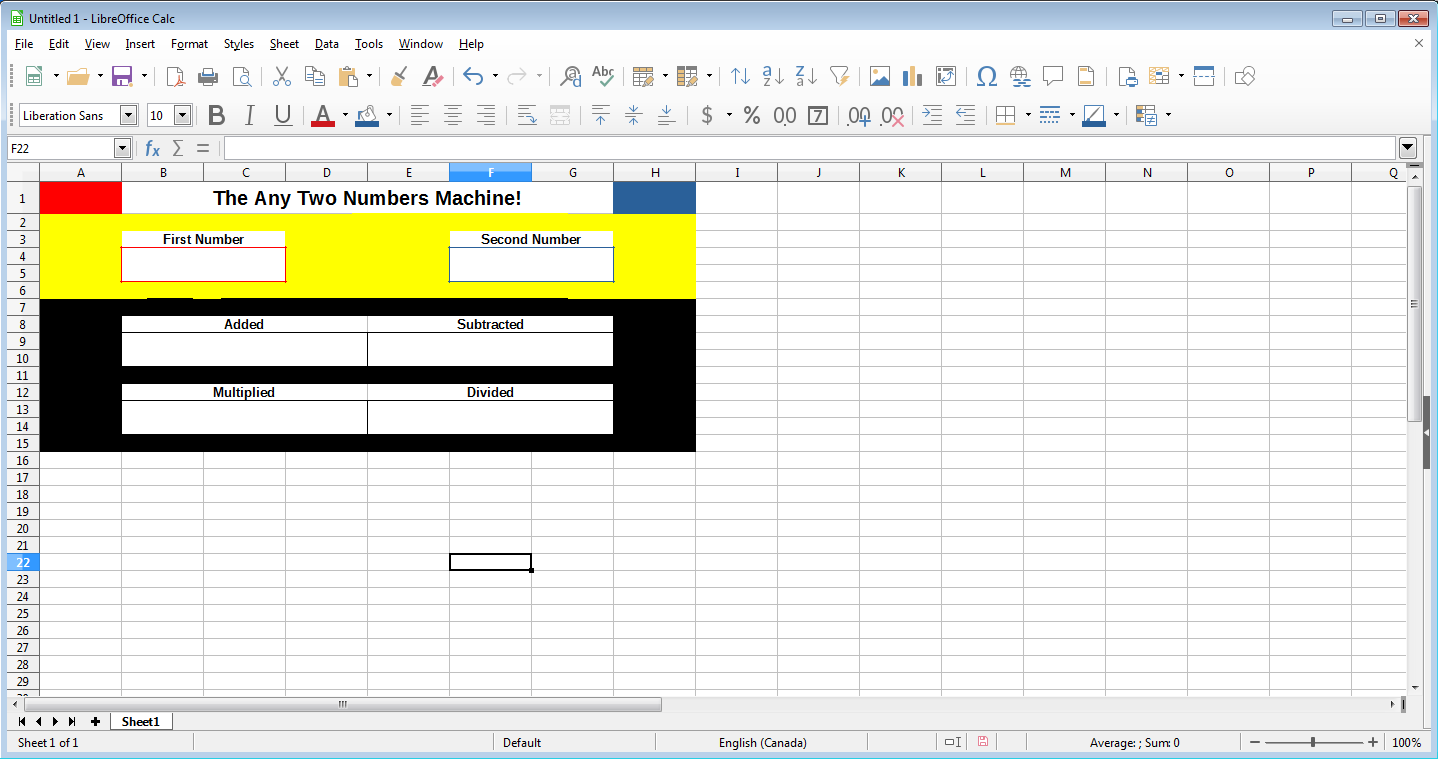 Guide: LibreOffice Calc Part 4: Formulas - Freezenet.ca