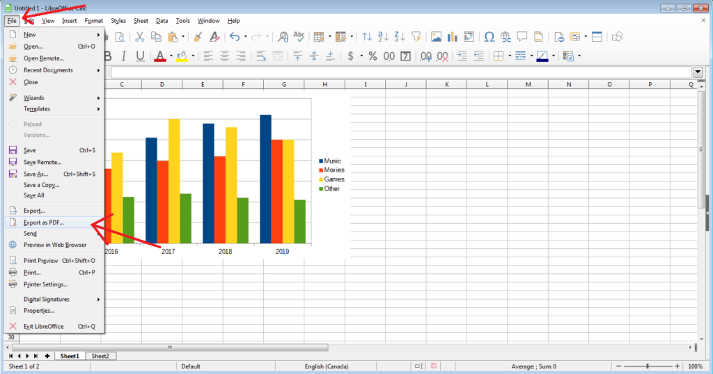 Guide Libreoffice Calc Part 6 Saving And Exporting Freezenetca