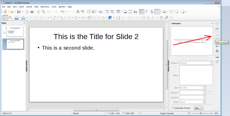Guide: LibreOffice Impress Part 3: Animations and Slides - Freezenet.ca