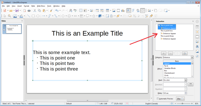 Guide: LibreOffice Impress Part 3: Animations and Slides - Freezenet.ca