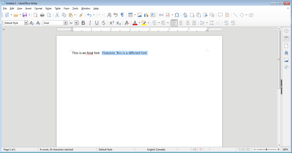 Guide: LibreOffice Writer Part 2: Basic Formatting - Freezenet.ca