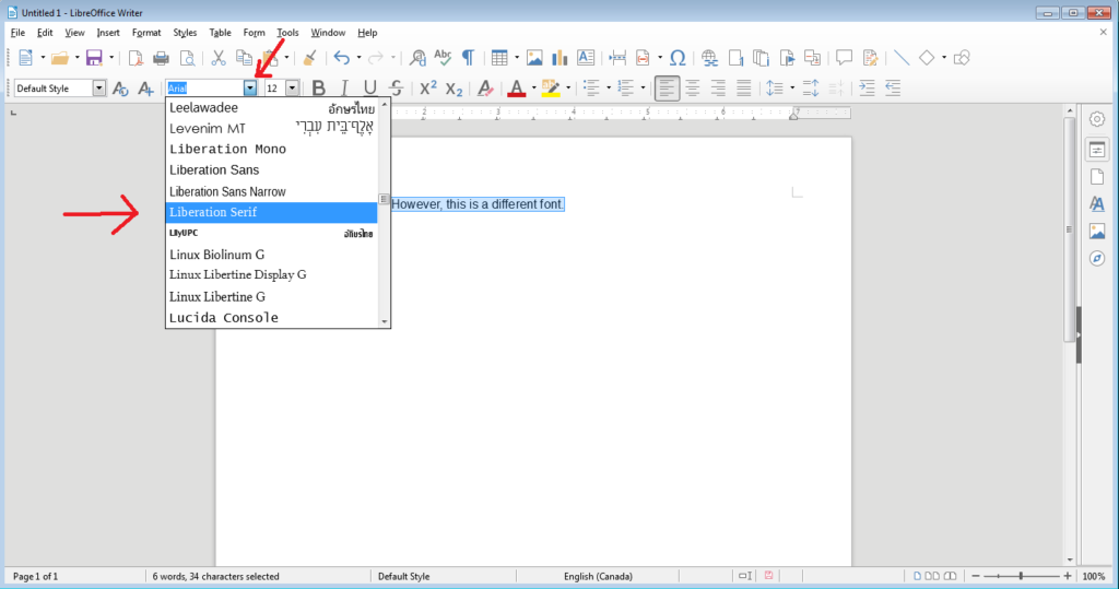 Guide: LibreOffice Writer Part 2: Basic Formatting - Freezenet.ca