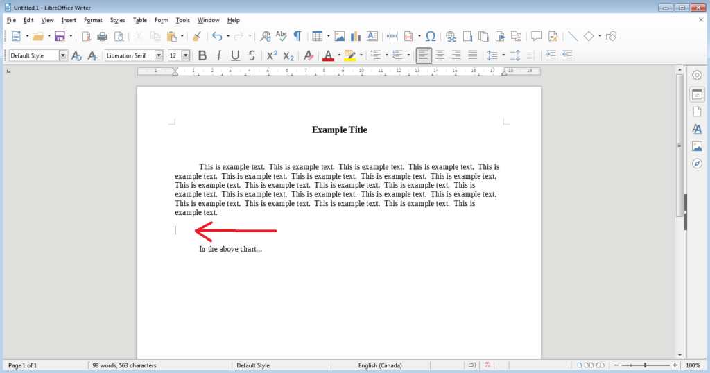 Guide: LibreOffice Writer Part 5: Charts - Freezenet.ca
